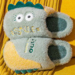 2021 new female beautiful and practical winter Thermal fluff home indoor shoes lightweight soft sole slippers