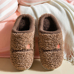 Home Comfort Warm slippers hot sale cute winter Thick Bottom Hard-Wearing and anti-slip household shoes women
