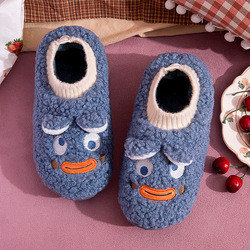 New Design Slippers Women Winter Cute Cartoon Fashion Trend Students Girls Home Plush Bag Heel Slippers Men