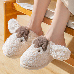 2021 Cartoon Slippers Women Cute Plush Warm Soft Home Thick Bottom Indoor Winter House Shoes Men Wholesale chunky shoes