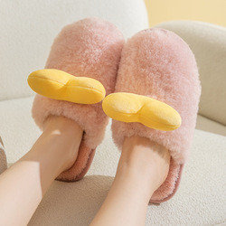 High quality winter warm cheap bedroom slippers female lightweight cute cartoon custom home shoes in stock