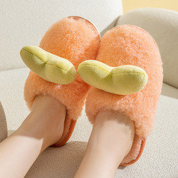 High quality winter warm cheap bedroom slippers female lightweight cute cartoon custom home shoes in stock