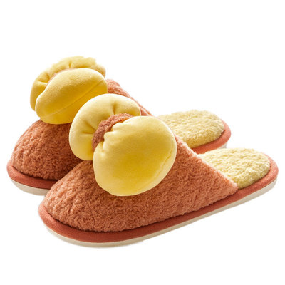 Women new design cartoon bow home shoes autumn winter factory price breathable fabric slippers in stock