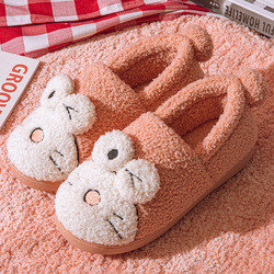 Ladies new indoor and outdoor cartoon Doraemon slippers warm lightweight soft sole household shoes winter