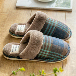 2021 new design Plaid Home Indoor Shoes light weight Thermal Autumn Winter slippers with best price