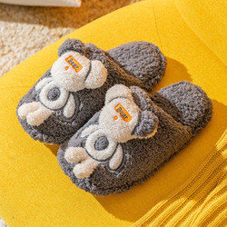 Cute cartoon space bear home indoor shoes 2021 new best price fluffy plush warm non-slip slippers in stock