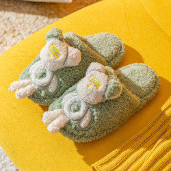 Cute cartoon space bear home indoor shoes 2021 new best price fluffy plush warm non-slip slippers in stock