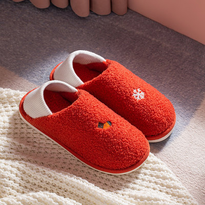 2021 hot sale autumn winter slippers elastic wrap heel warm Breathable and Sweat-Absorbent bedroom shoes