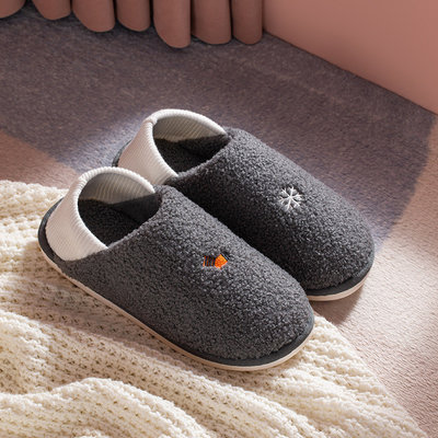 2021 hot sale autumn winter slippers elastic wrap heel warm Breathable and Sweat-Absorbent bedroom shoes