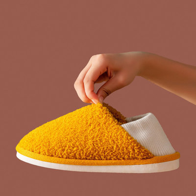 2021 hot sale autumn winter slippers elastic wrap heel warm Breathable and Sweat-Absorbent bedroom shoes