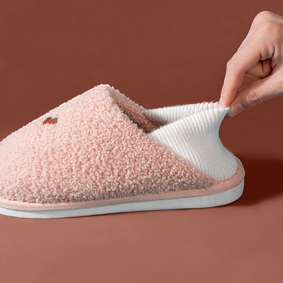 2021 hot sale autumn winter slippers elastic wrap heel warm Breathable and Sweat-Absorbent bedroom shoes