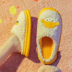 New design 2021 autumn and winter cartoon girl patterns home slippers warm fluffy women bedroom shoes supplier