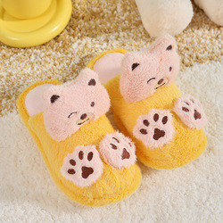 Factory wholesale supply indoor and outdoor warm winter house shoes fashion cartoon bear shape women slippers