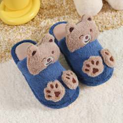 Factory wholesale supply indoor and outdoor warm winter house shoes fashion cartoon bear shape women slippers