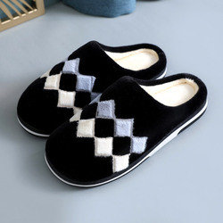 2021 New Design soft Plush Warm Breathable Slippers Thick bottom Non-Slip couple Winter Home indoor chunky shoes