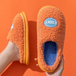 Wholesale 2021 New Design Home Slippers Winter Indoor Thick Bottom Warm Couple Style Plush women closed shoes