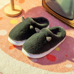 Hot selling new Winter plus plush Home Indoor Slippers good price women cute cartoon soft sole couple Shoes