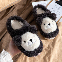 hot sales female Slippers Adult Winter Indoor Soft Bottom Household Antiskid Cartoon Lovely Couple Warm soft Plush Slippers