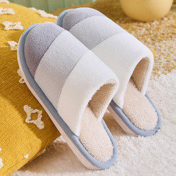Women new high quality comfortable soft plush indoor slippers light weight flexible sole couple shoes winter