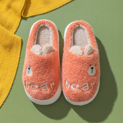 ladies Winter Cute Cartoon Bear house Shoe Women Non-slip Slippers Plush house Indoor Slippers Bedroom Slipper