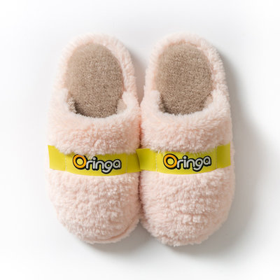 2021 New Fashion Winter Man And Woman Home Plush shoes Furry Faux Fur Slides Slippers ladies solid color slipper
