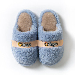 2021 New Fashion Winter Man And Woman Home Plush shoes Furry Faux Fur Slides Slippers ladies solid color slipper