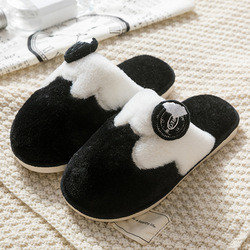 Female new 2021 winter custom indoor and outdoor  cute slippers breathable soft plush thermal shoes for women and male
