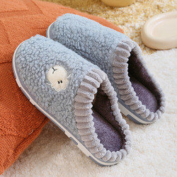 2021 New Design Cartoon Sheep slippers Couple Autumn Winter Warm Hard-Wearing Non-Slip Home Indoor Shoes