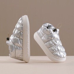 new Winter Women Slippers Down cloth Non-Slip Soft Warm Home Slippers ladies house Indoor Bedroom Floor Shoes