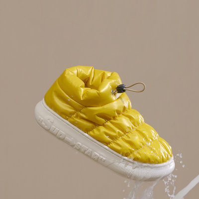 winter women and men keep warm fashion flat sole home shoes down feather new design Comfortable soft house indoor slippers