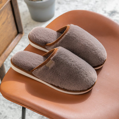 Wholesale 2021 new high elastic warm inner plush slippers winter fashion unisex indoor non-slip slippers