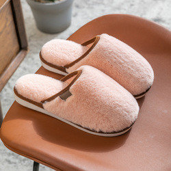 Wholesale 2021 new high elastic warm inner plush slippers winter fashion unisex indoor non-slip slippers