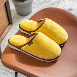 Wholesale 2021 new high elastic warm inner plush slippers winter fashion unisex indoor non-slip slippers