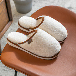 Wholesale 2021 new high elastic warm inner plush slippers winter fashion unisex indoor non-slip slippers