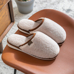 Wholesale 2021 new high elastic warm inner plush slippers winter fashion unisex indoor non-slip slippers