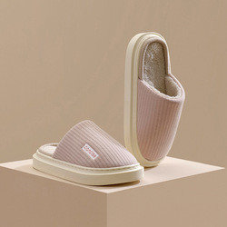 Wholesale 2021 New Spring Autumn And Winter Couple Slipper Simple style Non-slip Wear-resistant EVA Linen Home Indoor Shoes