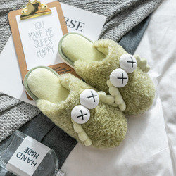 New design winter plush slippers boys girls house indoor slides sandal animal keep warm women and men home slipper