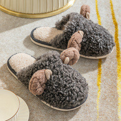 new arrival Home Slippers Animal Shape Plush Sheep house Indoor Slipper Wholesale Cartoon house shoes for Women