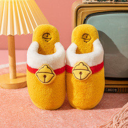Ladies Cute Cozy Flat Shoes Plush Fur Customized Slip On Memory Foam Flat Shoes