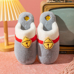 Ladies Cute Cozy Flat Shoes Plush Fur Customized Slip On Memory Foam Flat Shoes