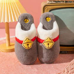 Ladies Cute Cozy Flat Shoes Plush Fur Customized Slip On Memory Foam Flat Shoes