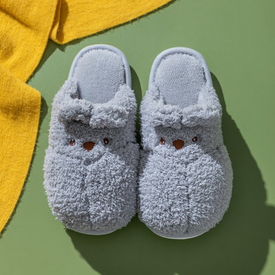 new style wholesale plush rabbit slippers Warm pink House shoes for woman fluffy cute cartoon animal slipper ladies shoes