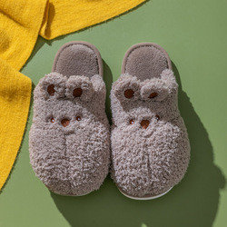new style wholesale plush rabbit slippers Warm pink House shoes for woman fluffy cute cartoon animal slipper ladies shoes