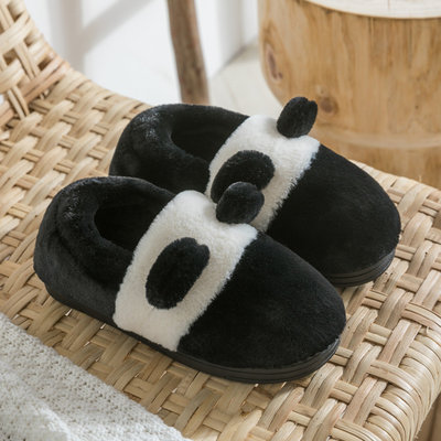 Wholesale new style winter imitation rabbit fur home bag heel slippers ladies thick-soled cute plush indoor house shoes