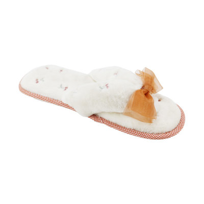 2020 women house Indoor Slippers Ladies Warm spring lovely Faux Fur flip flops custom flip flops