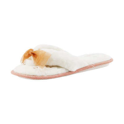 2020 women house Indoor Slippers Ladies Warm spring lovely Faux Fur flip flops custom flip flops