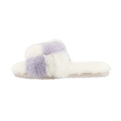 Fluffy Open Toe Women Casual Flat Shoes Warm Wool Fur Soft Cozy
