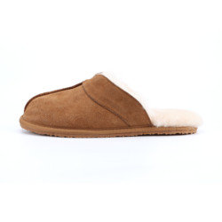 Womens Leather Warm Comfy Winter Slippers Fluffy Breathable house Indoor wool Slippers