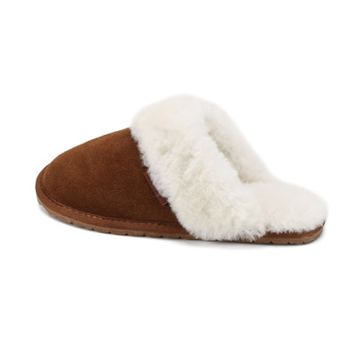High quality real wool slippers fluffy fur house indoor winter slippers