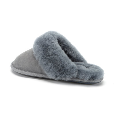 women solid color real wool slippers fluffy fur house indoor winter slippers